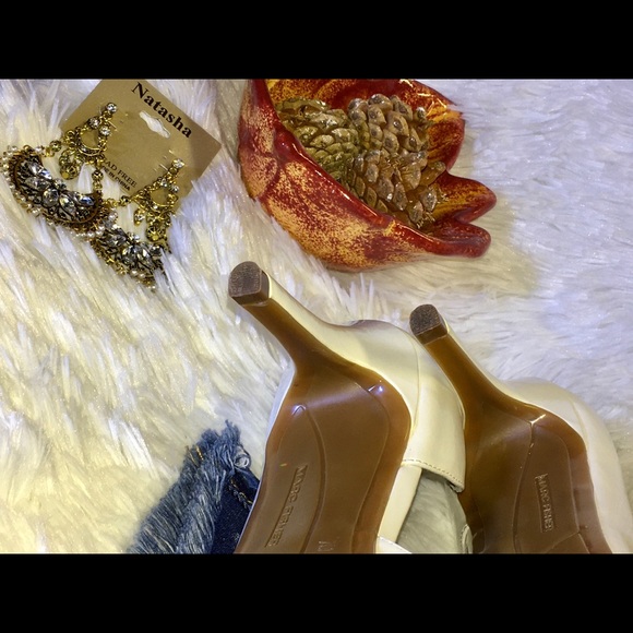 Marc Fisher | Shoes | Marc Fisher Joey White High Heels | Poshmark